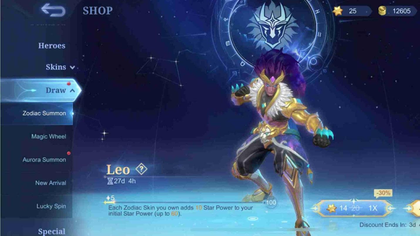 Zodiac Skins ML 2025: Dates, Heroes and Summon Costs